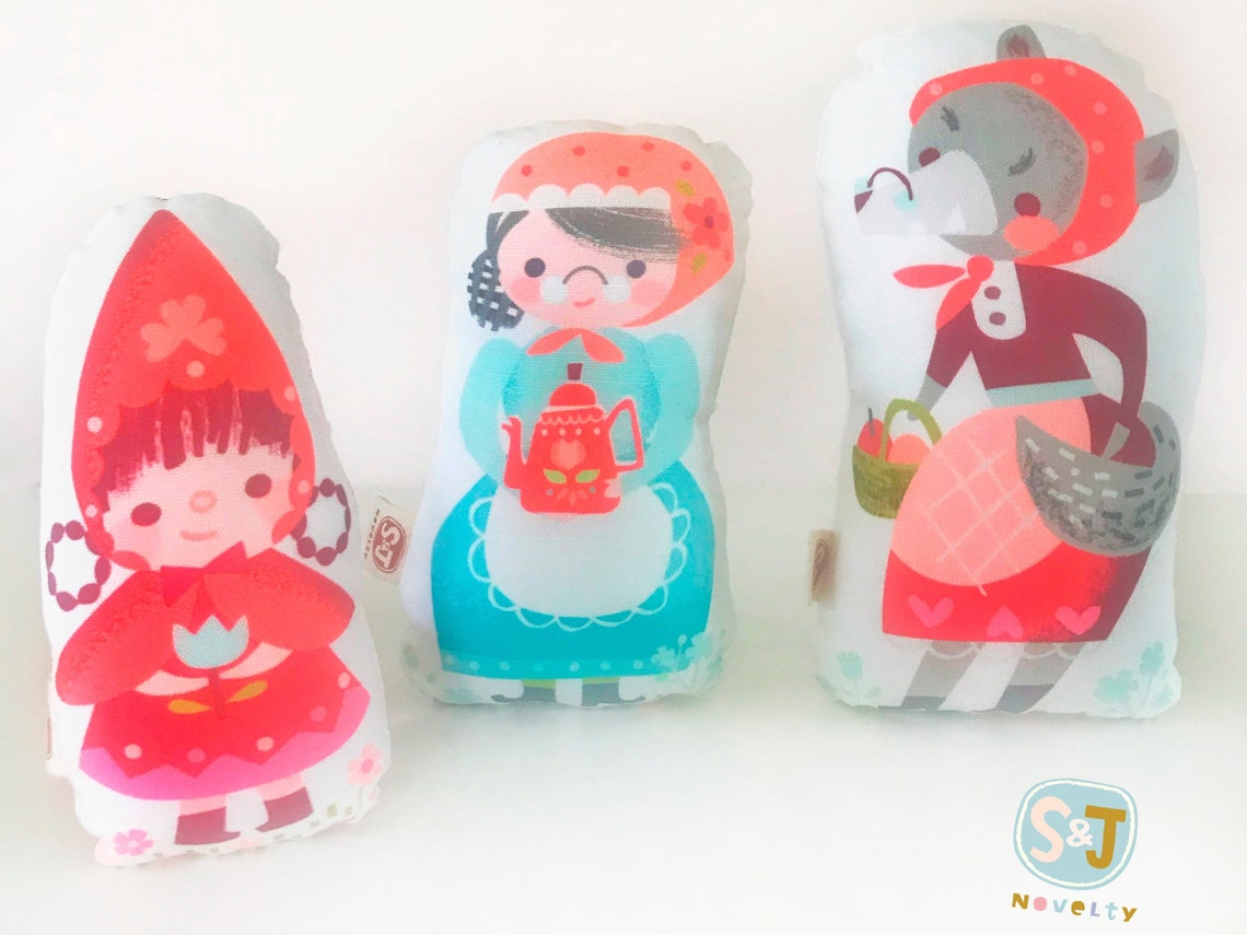 Little Red Riding Hood Soft Toy Play Set Toddler Toys Retro | Etsy