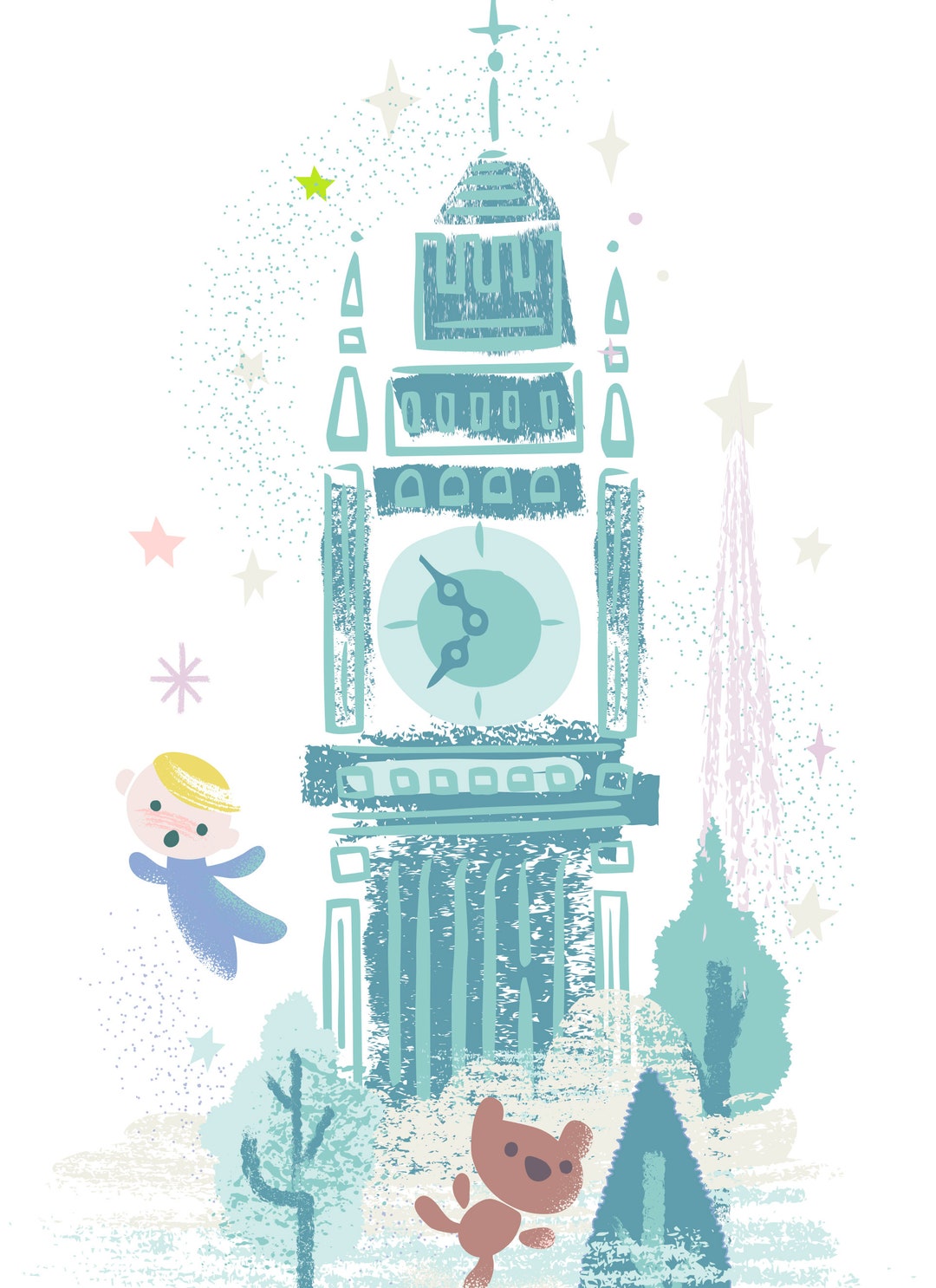 Peter Pan Art, Nursery Print, Neverland, Nursery Decor, Baby Room Art ...