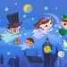 Exclusive Peter Pan Flying Over London Art Print, Peter Pan Nursery ...