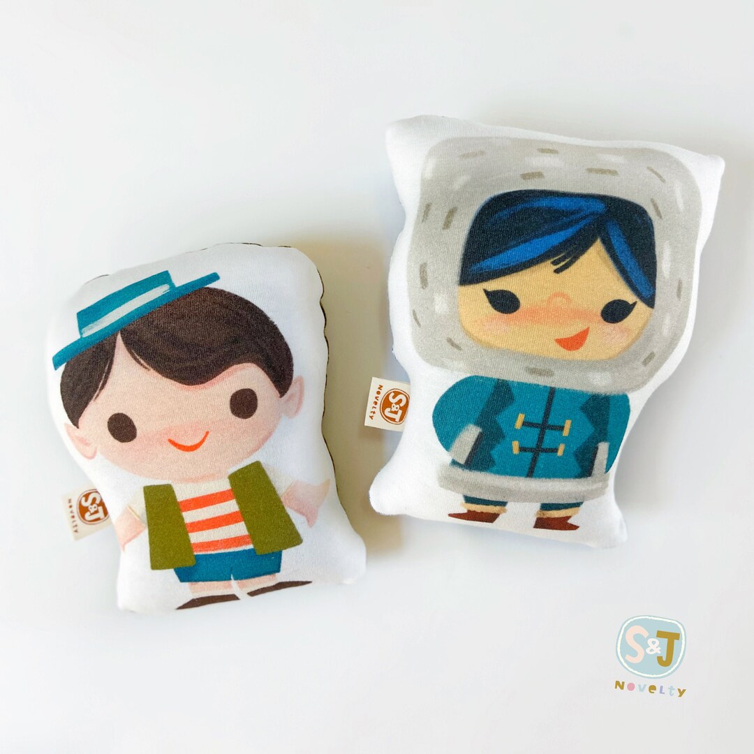 Organic Small World Kids Soft Rattle Set, Eskimo, Italy, Small World ...