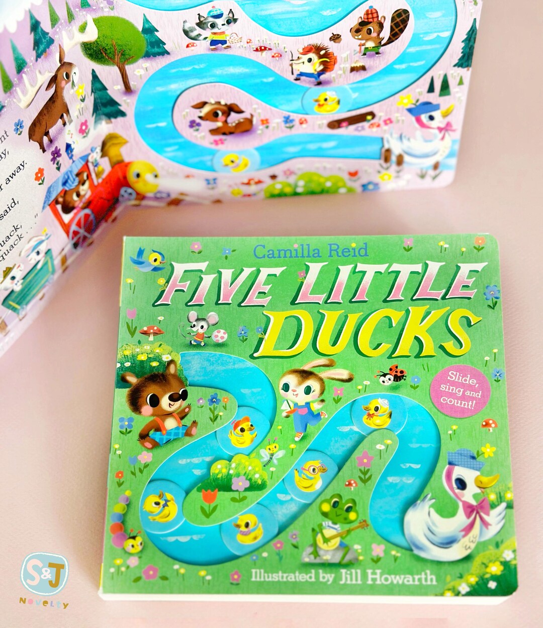 Five Little Ducks Interactive Counting Board Book With Sliders, Early ...