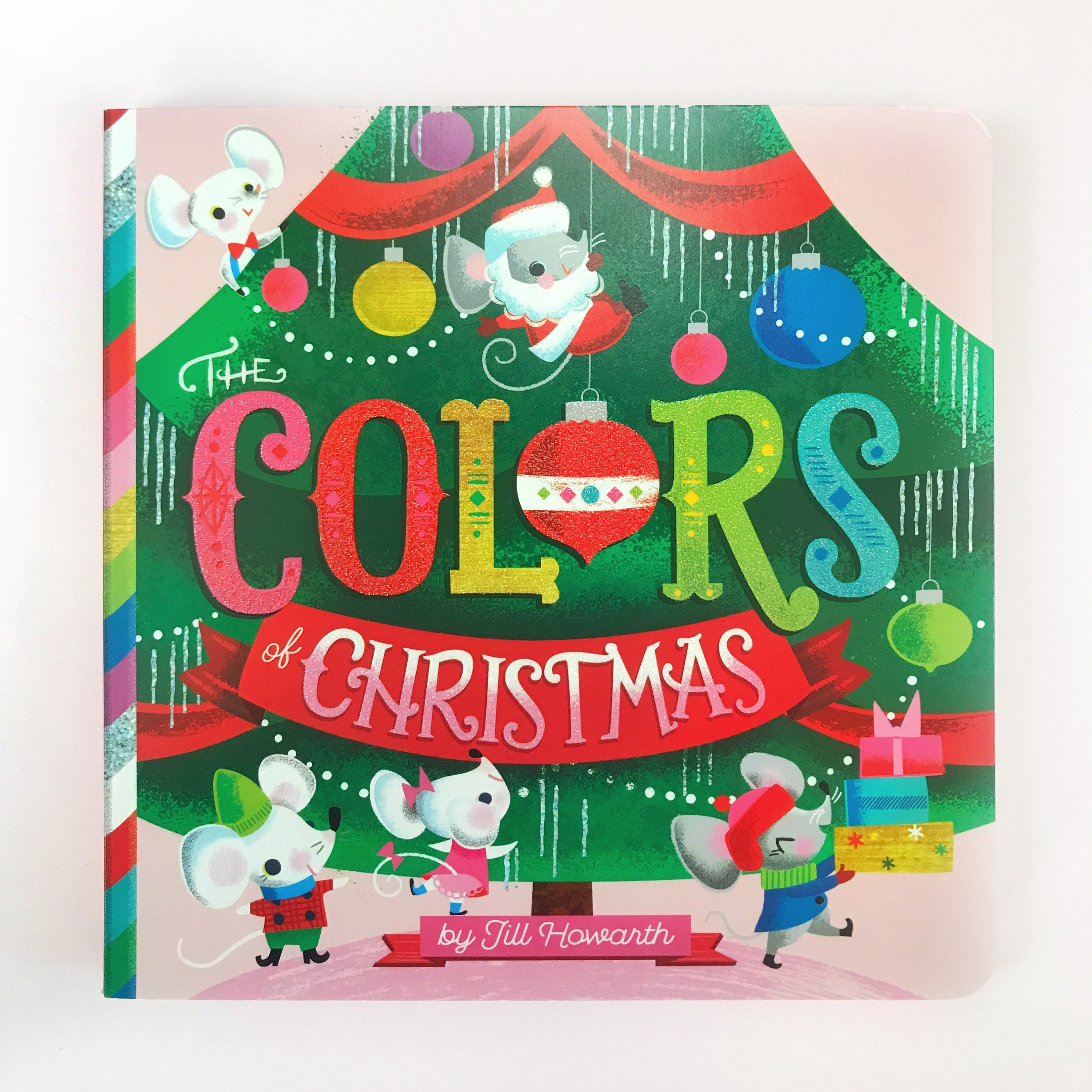 The Colors of Christmas board book early learning learning | Etsy
