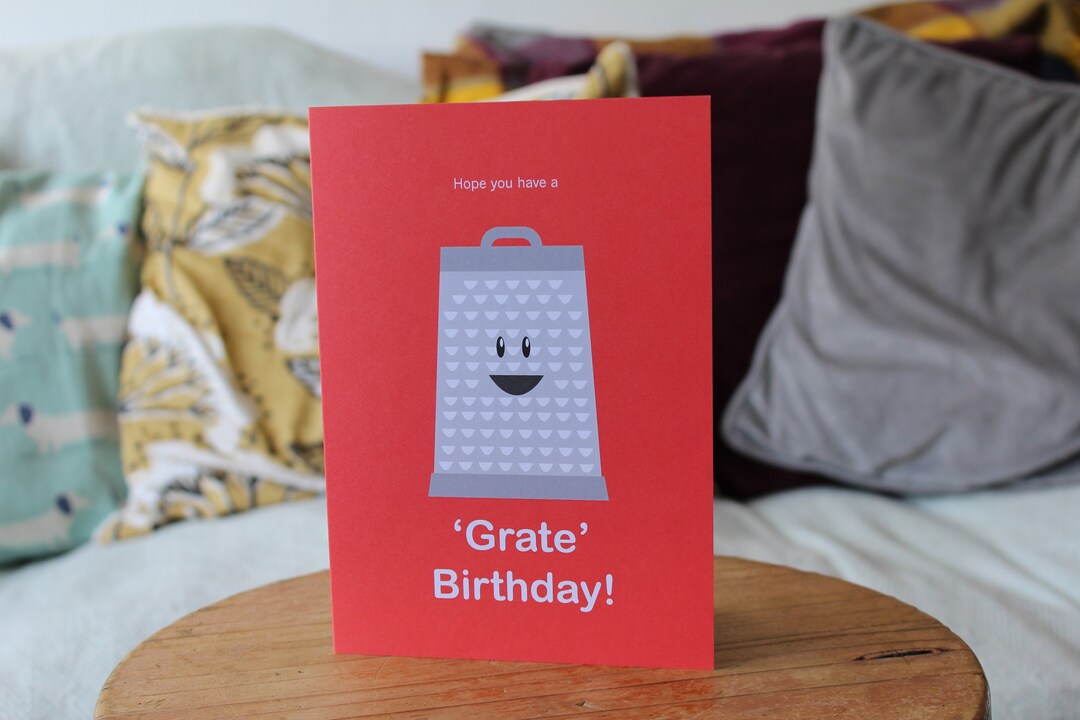 Have a 'grate' Birthday Greeting Card - Etsy