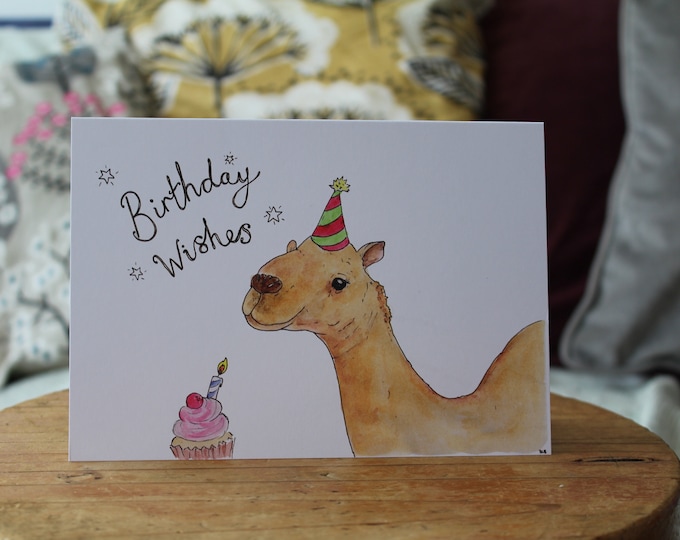 Birthday Wishes Camel Birthday Card - Etsy