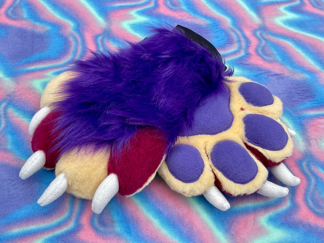 Purple Puffy Fursuit Paws - Etsy