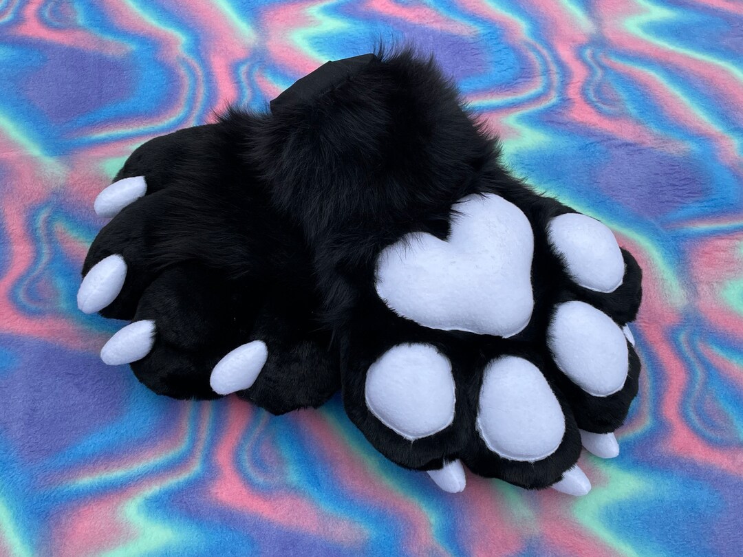 Solid Black Lux Fursuit Paws - Etsy