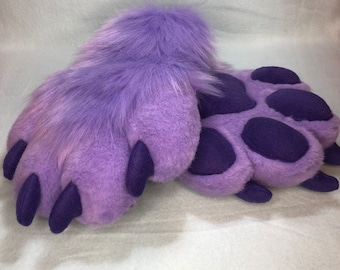 Purple Fursuit Paws - Etsy