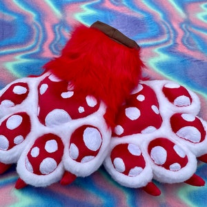 Mushroom Fursuit Paws - Etsy
