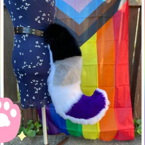 Ace Pride Fursuit Tail Pride Month Furry - Etsy