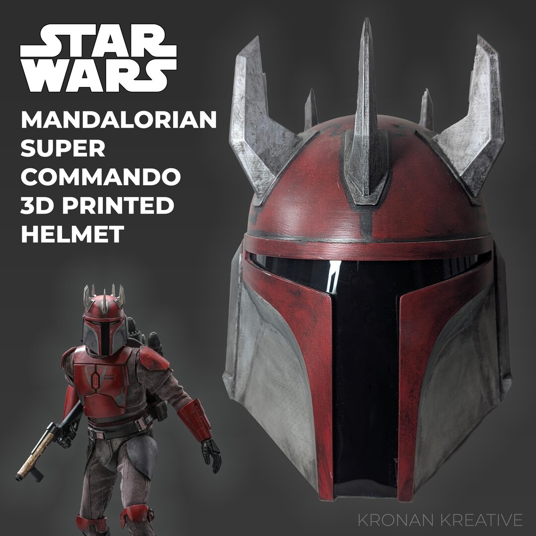 Mandalorian Super Commando Helmet (star Wars Clone War, Rebels, Ahsoka ...