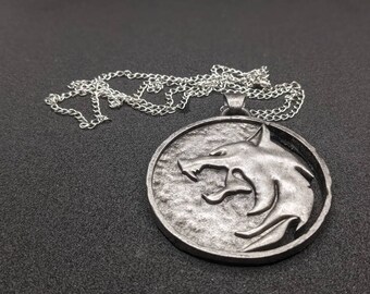 Witcher Wolf Medallion 3d Print - Etsy