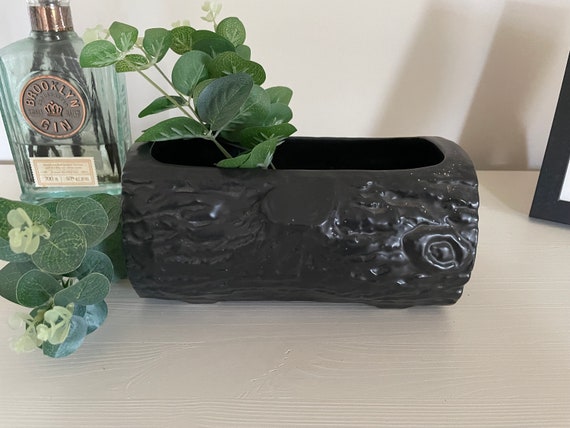 Vintage Ceramic Log Planters Antiques, Art, Vintage