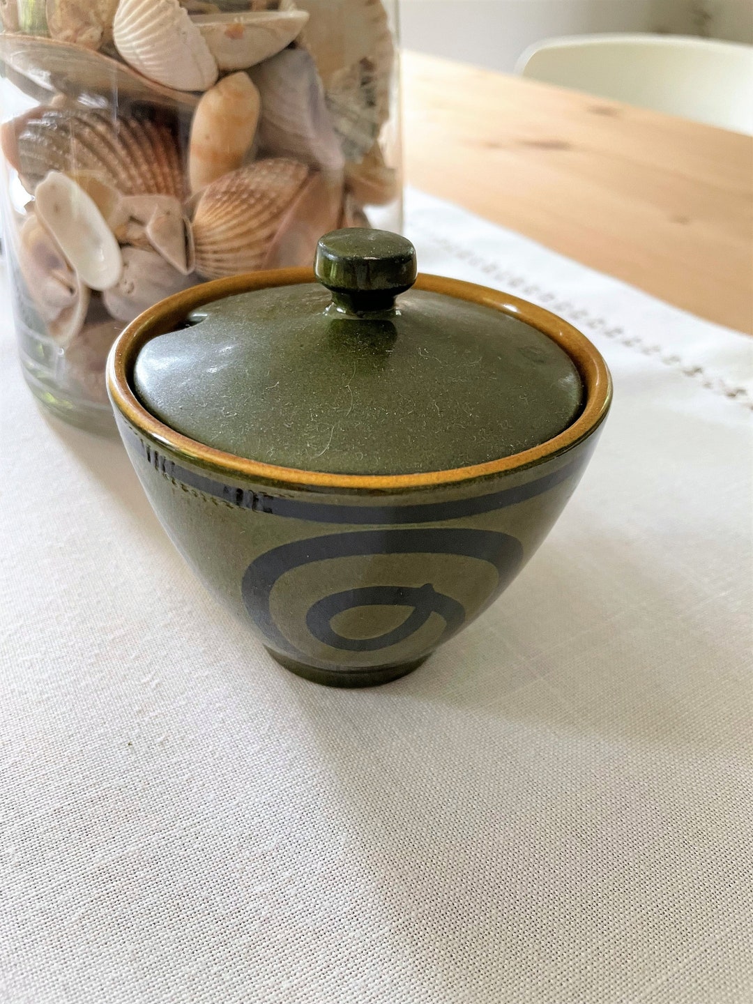 Vintage Brixham Devon Pottery Sugar/jam Pot - Etsy UK