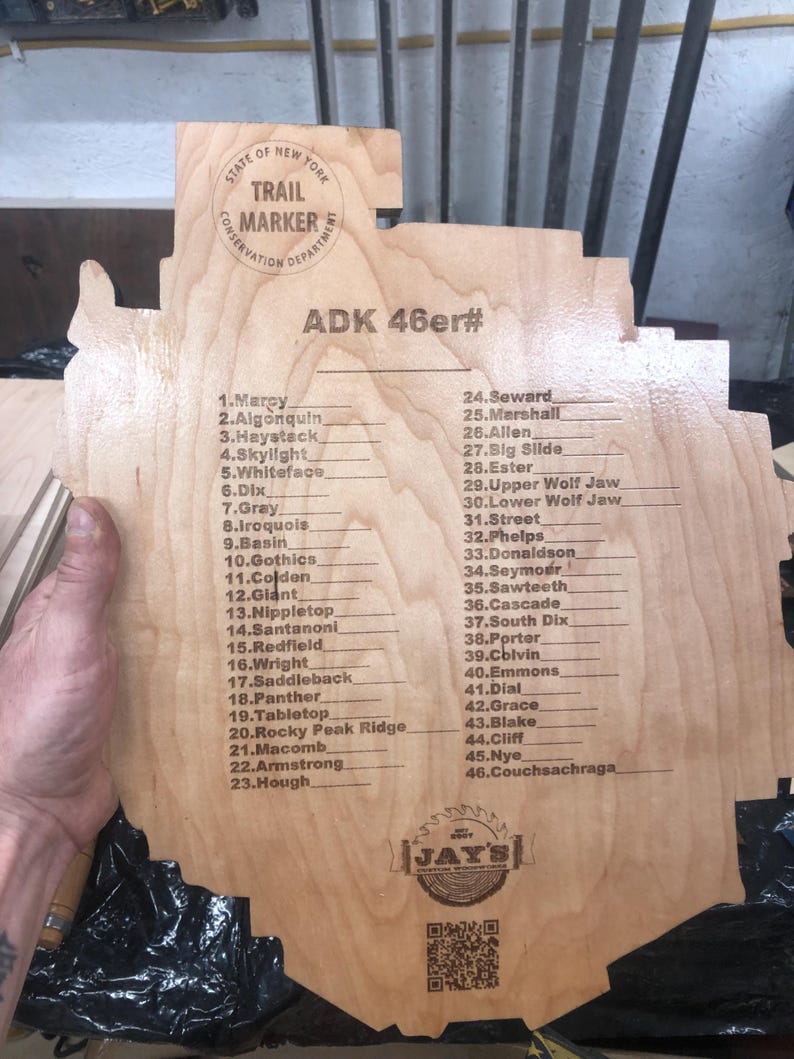 Adirondack 46er Summer/winter Peak Tracker - Etsy