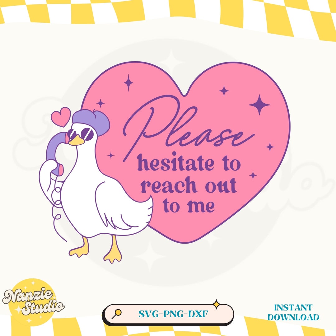Silly Goose Mental Health Quote SVG PNG DXF: Trendy Sticker Design ...