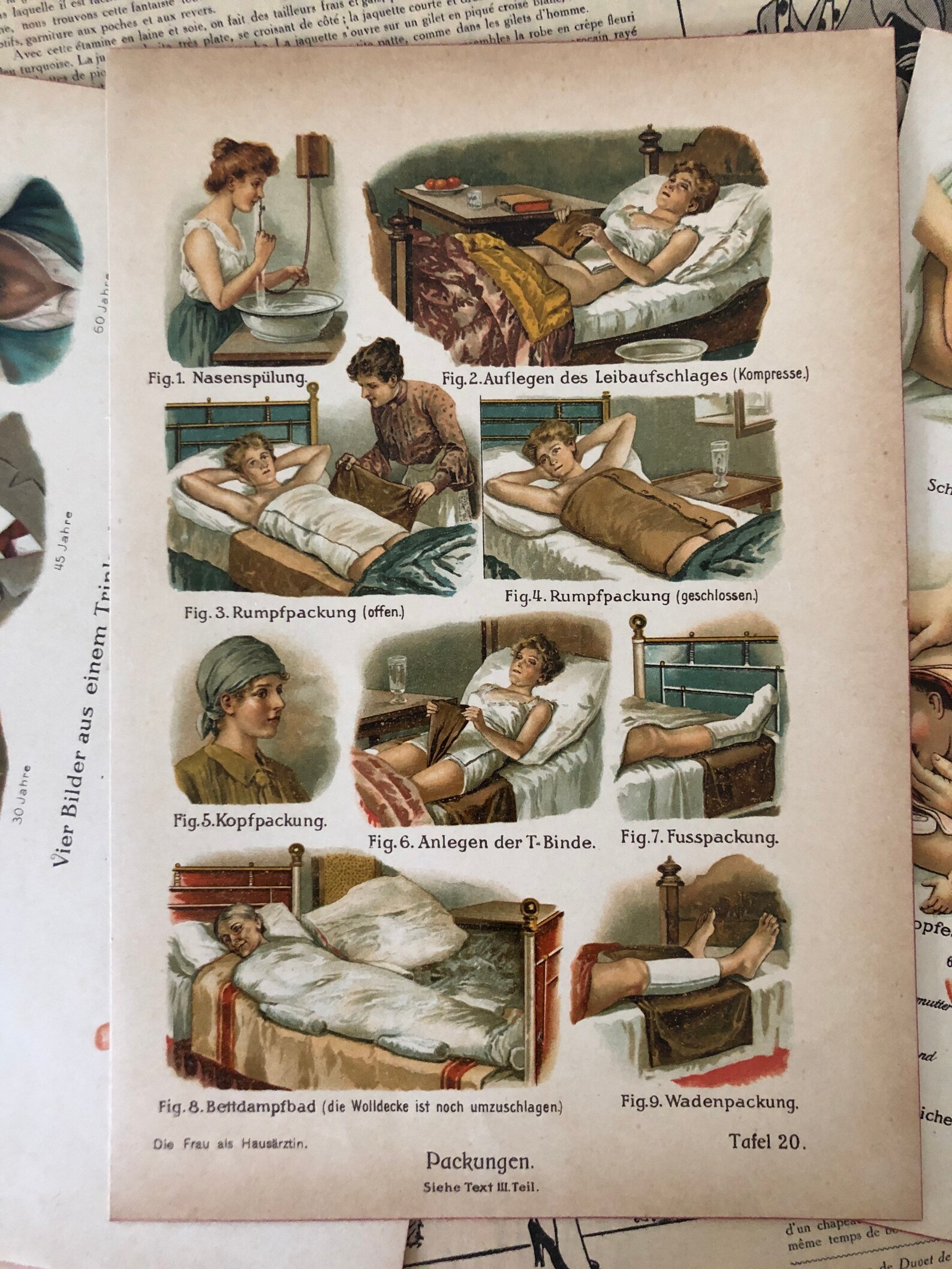 Vintage medical art prints Set of 5 medical bookplates human - Etsy España