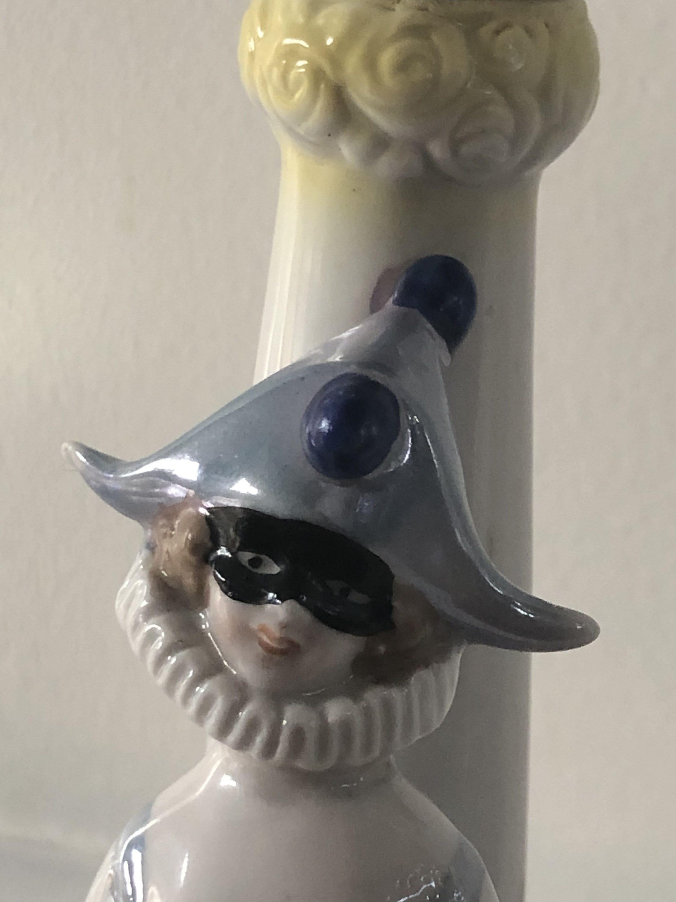 Vintage Harlequin Lamp Boudoir Table Lamp Ceramic Flapper Girl - Etsy