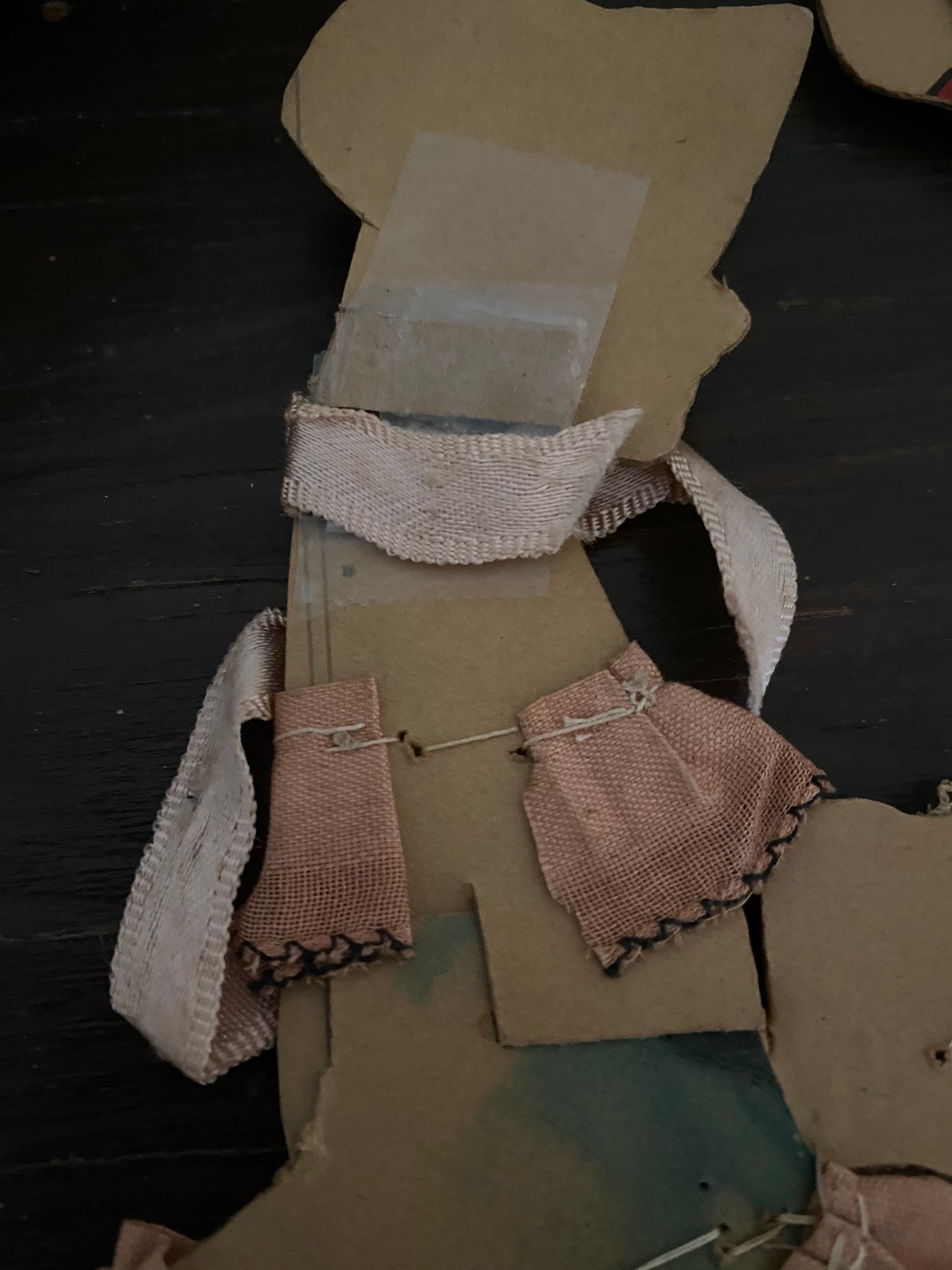 Vintage Handmade Paper Dolls With Lace and Ribbons Hand | Etsy