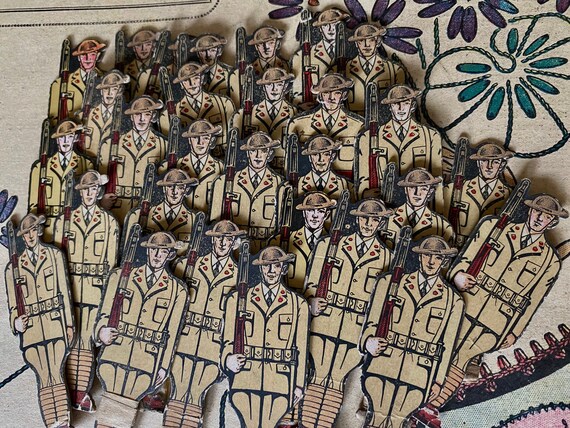 Vintage Paper Dolls Toys Soldiers SET OF 30 Military Army - Etsy