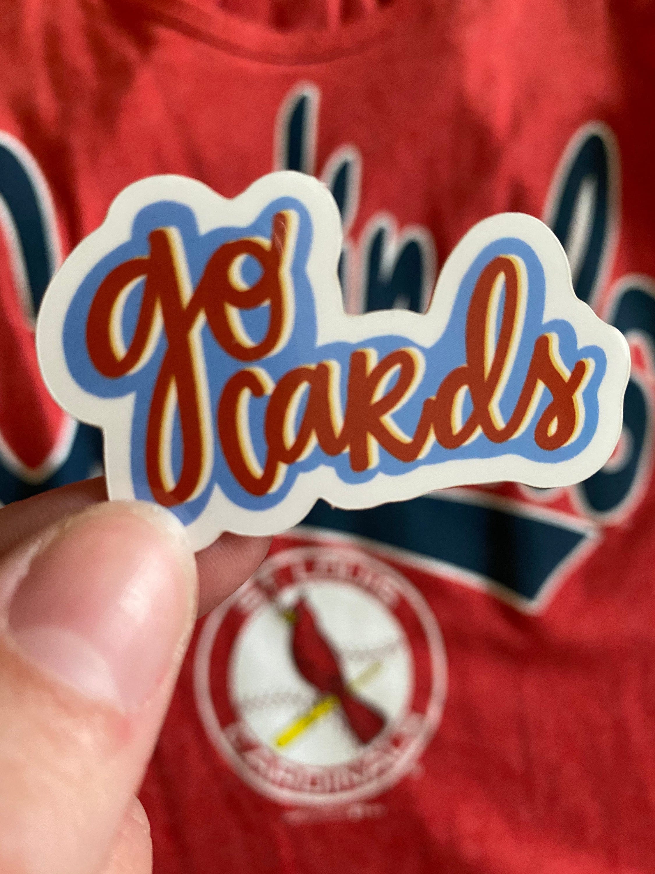 Go Cards Vinyl Sticker Cardinals Baseball Sticker St Louis - Etsy