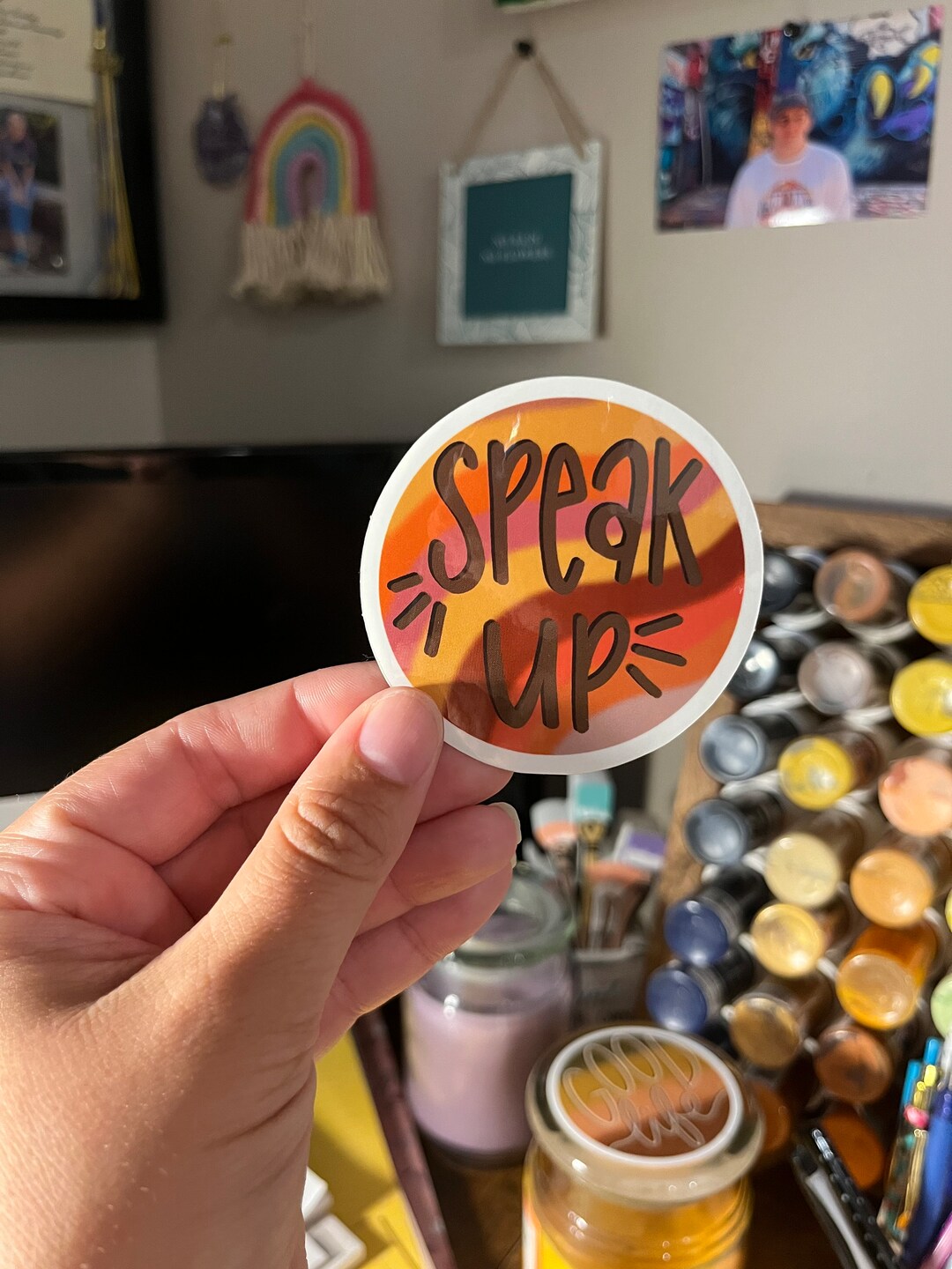 Speak up Hard of Hearing Vinyl Sticker, Deaf HOH Sticker - Etsy