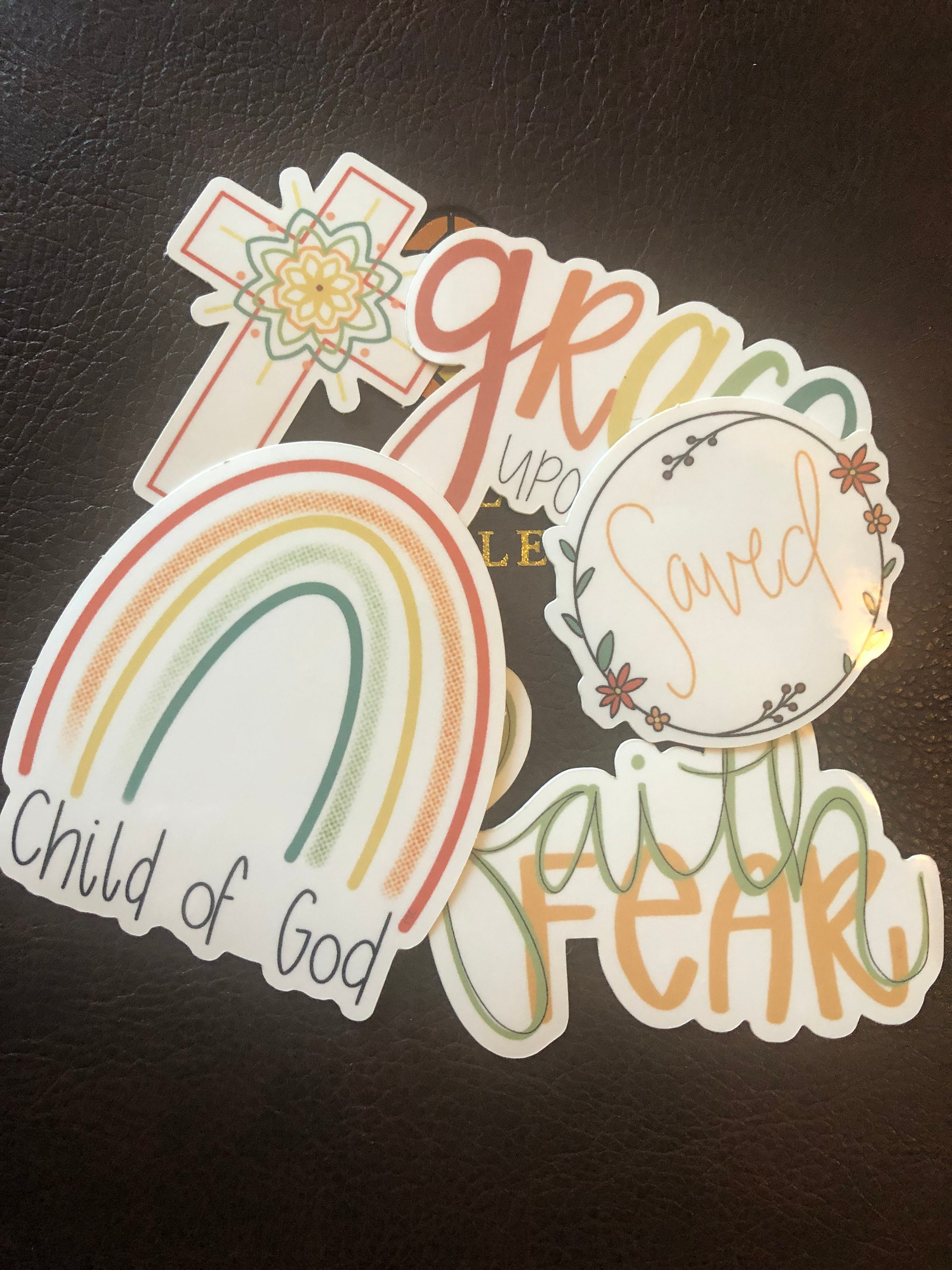 Rainbow Christian Sticker Pack, Christian Laptop Stickers - Etsy