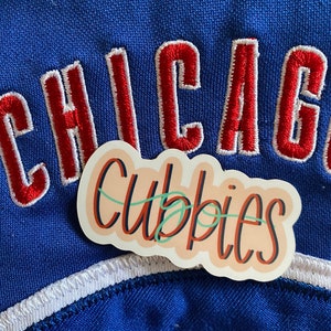 Go Cubbies Vinyl Sticker Chicago Cubs Sticker Cubs Laptop - Etsy