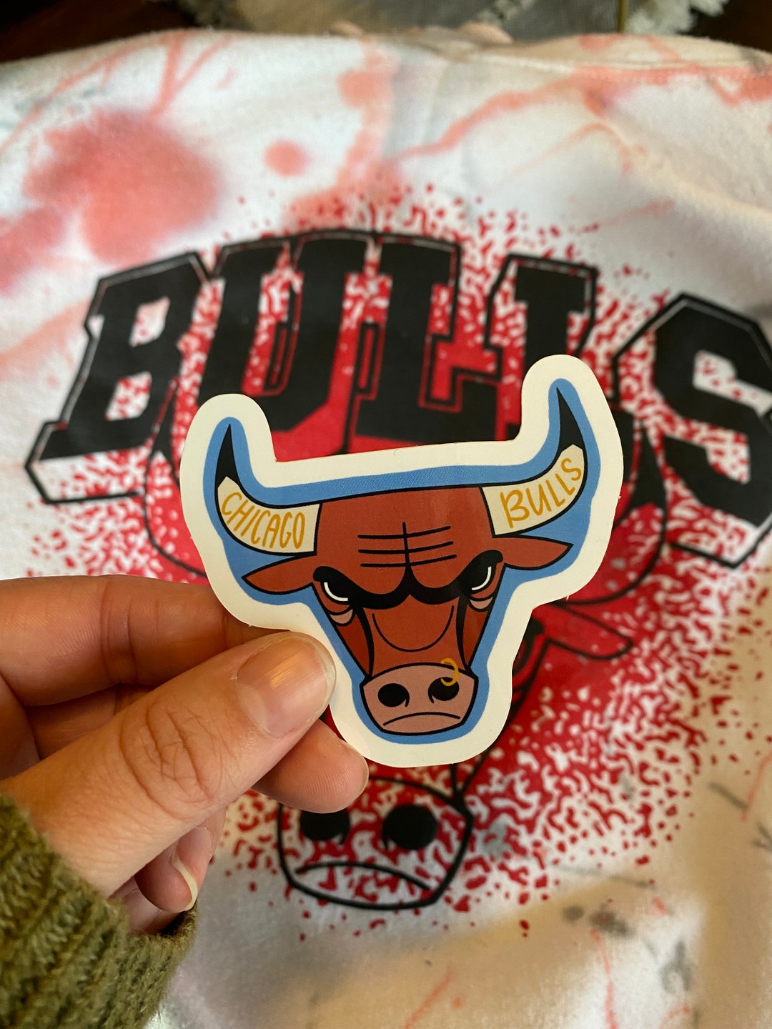 Bulls Weatherproof Vinyl Sticker, Laptop Sticker, Water Bottle Sticker ...
