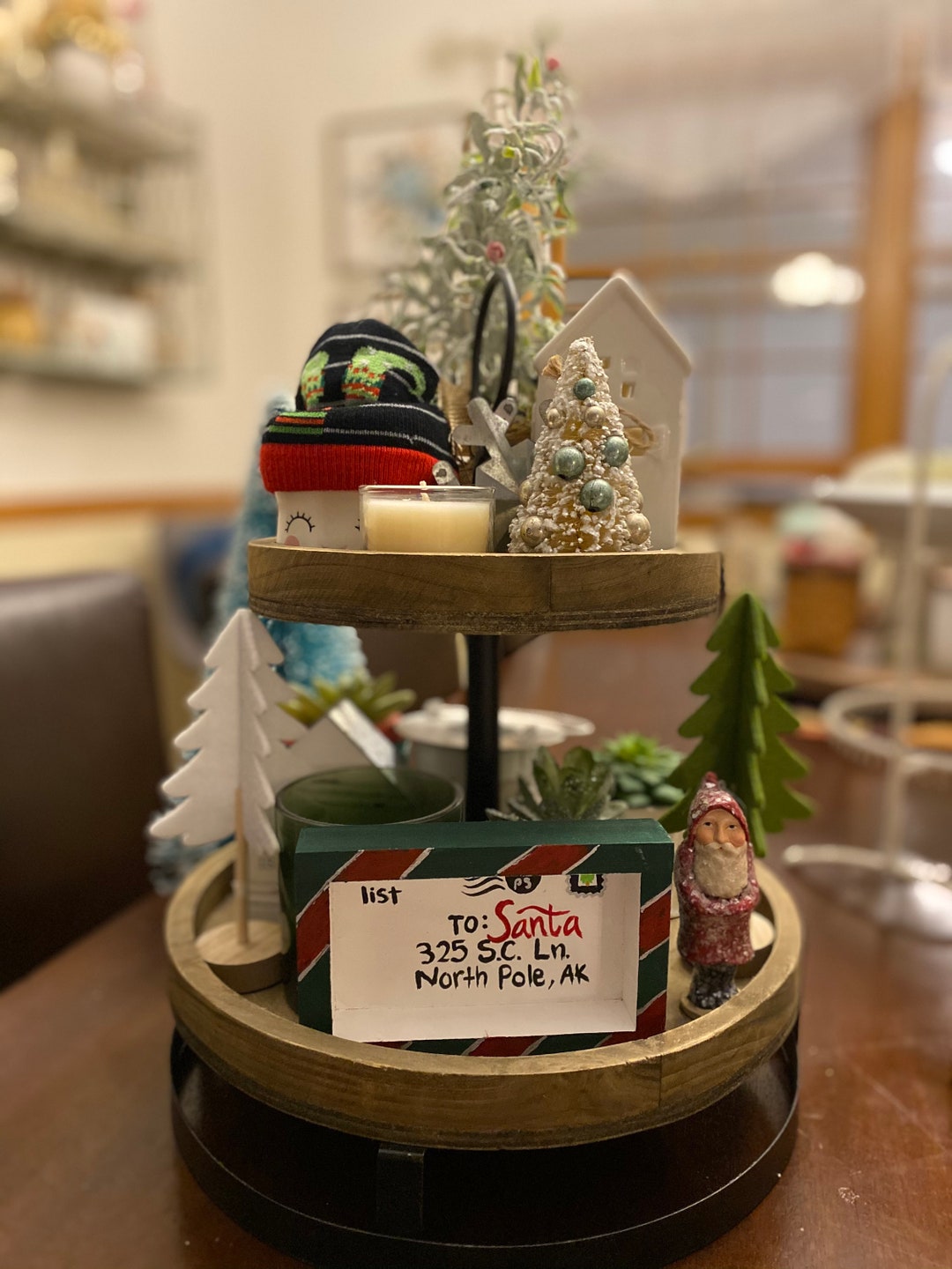 Letter to Santa Miniature Wooden Sign, Santa Mail Sign - Etsy