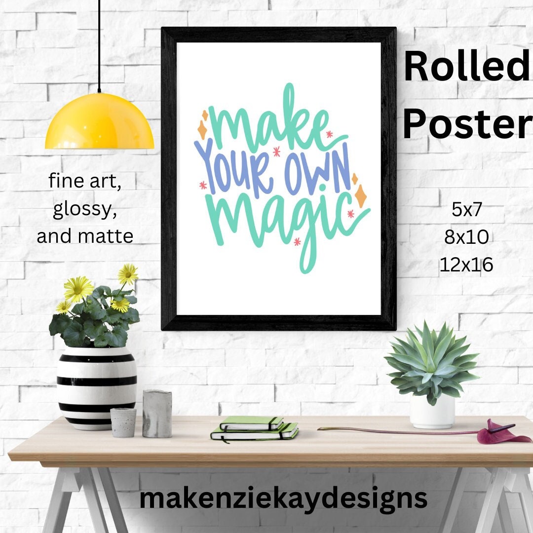 Make Your Own Magic Rolled Poster - Etsy