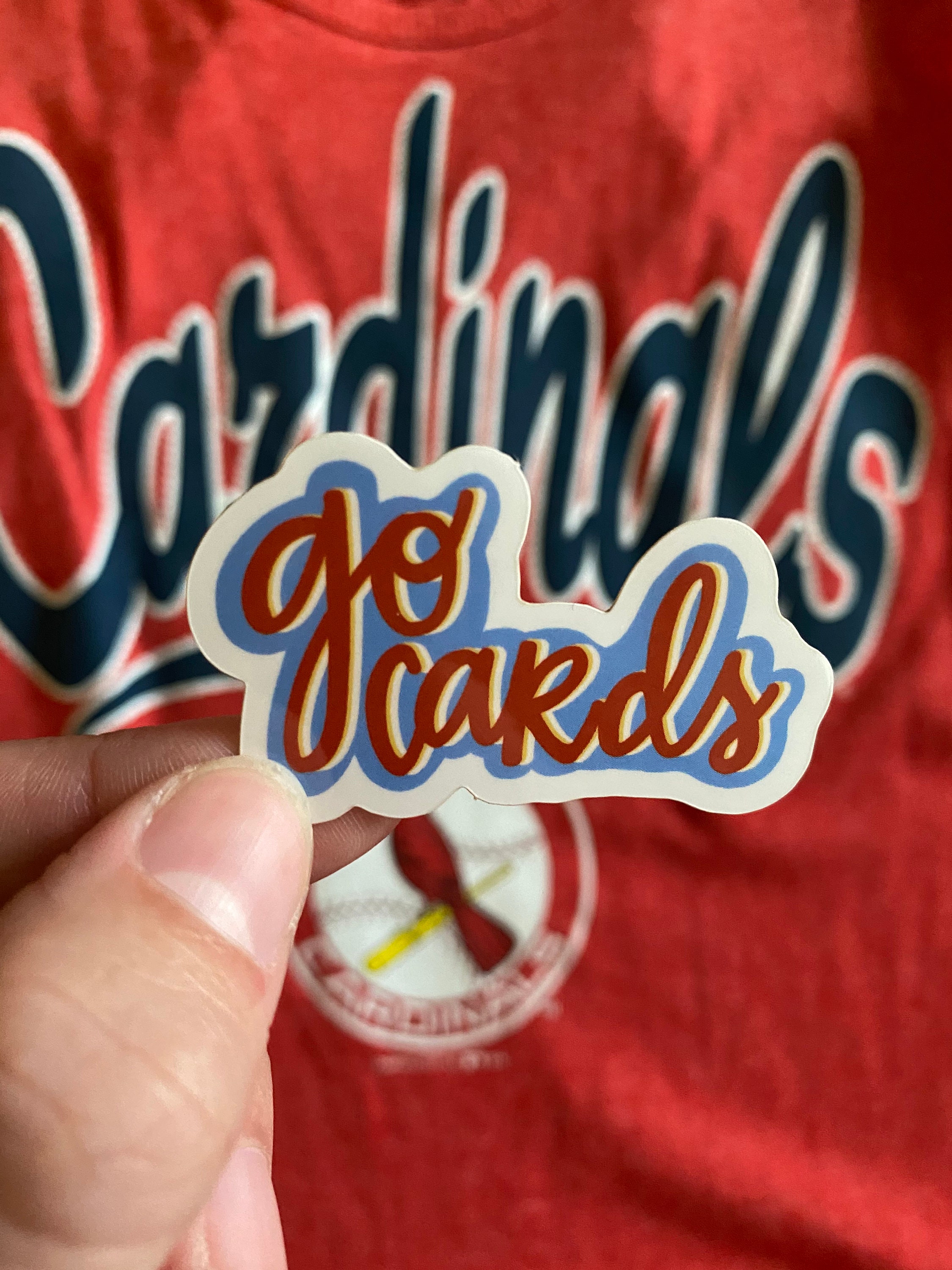 Go Cards Vinyl Sticker Cardinals Baseball Sticker St Louis - Etsy