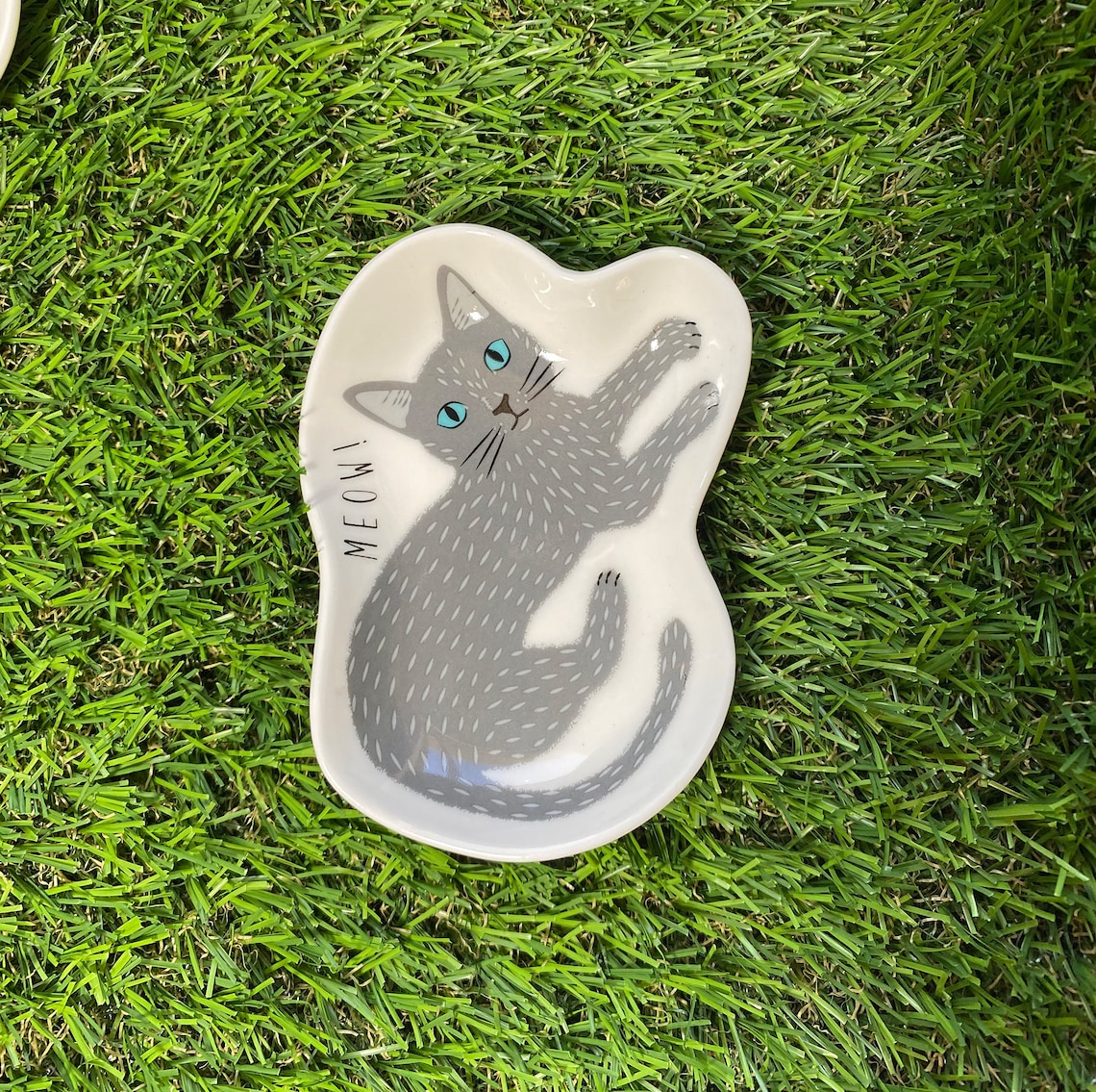 Small Plate Cat Shape - Etsy