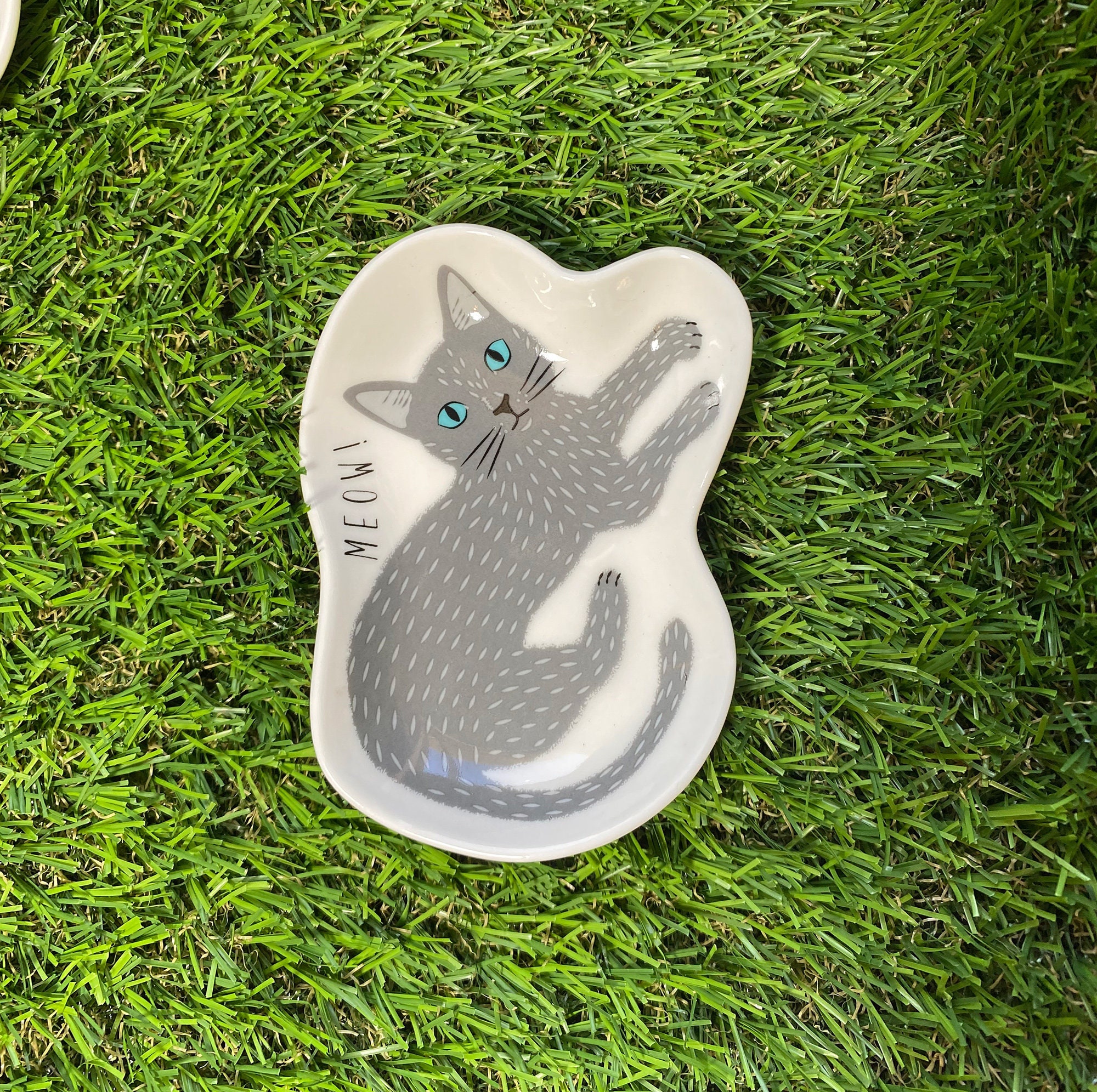 Small Plate Cat Shape - Etsy