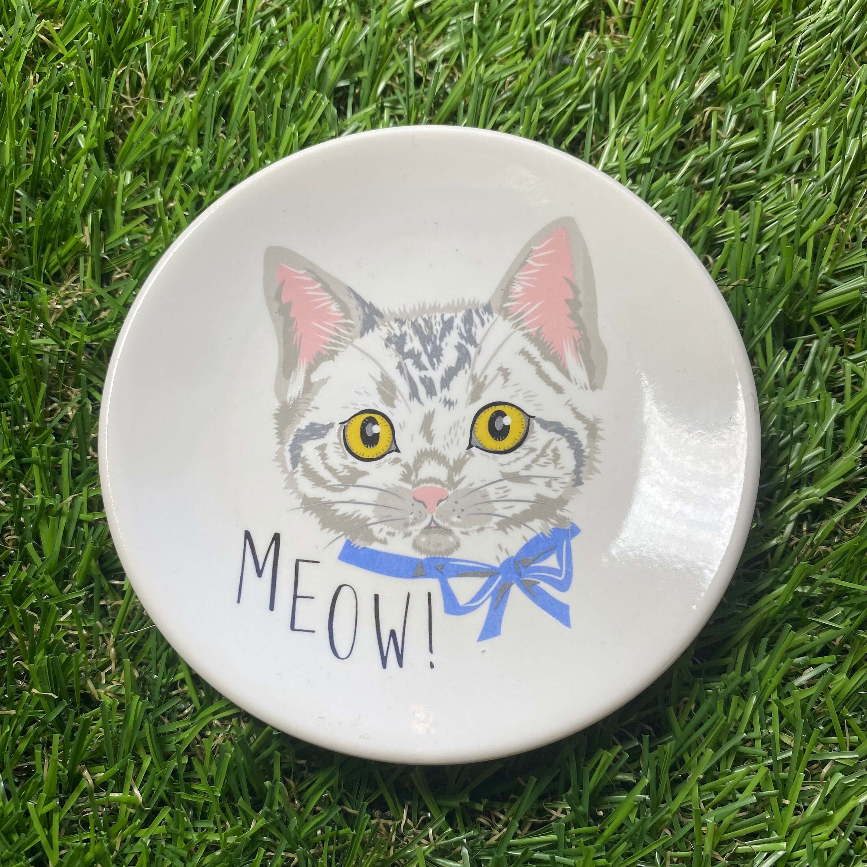 Meow Meow Small Plate Cute Cat - Etsy