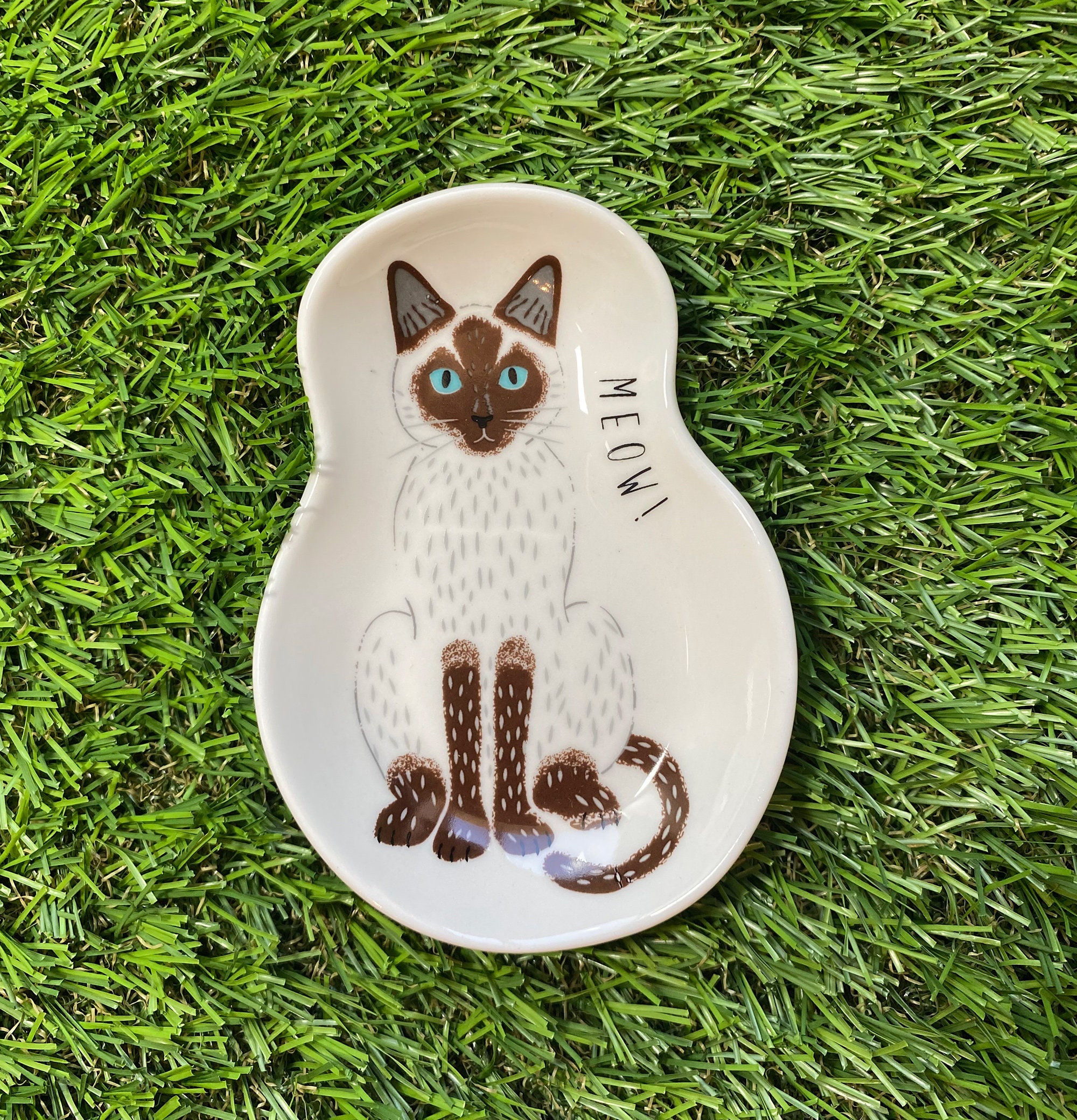 Small Plate Cat Shape - Etsy