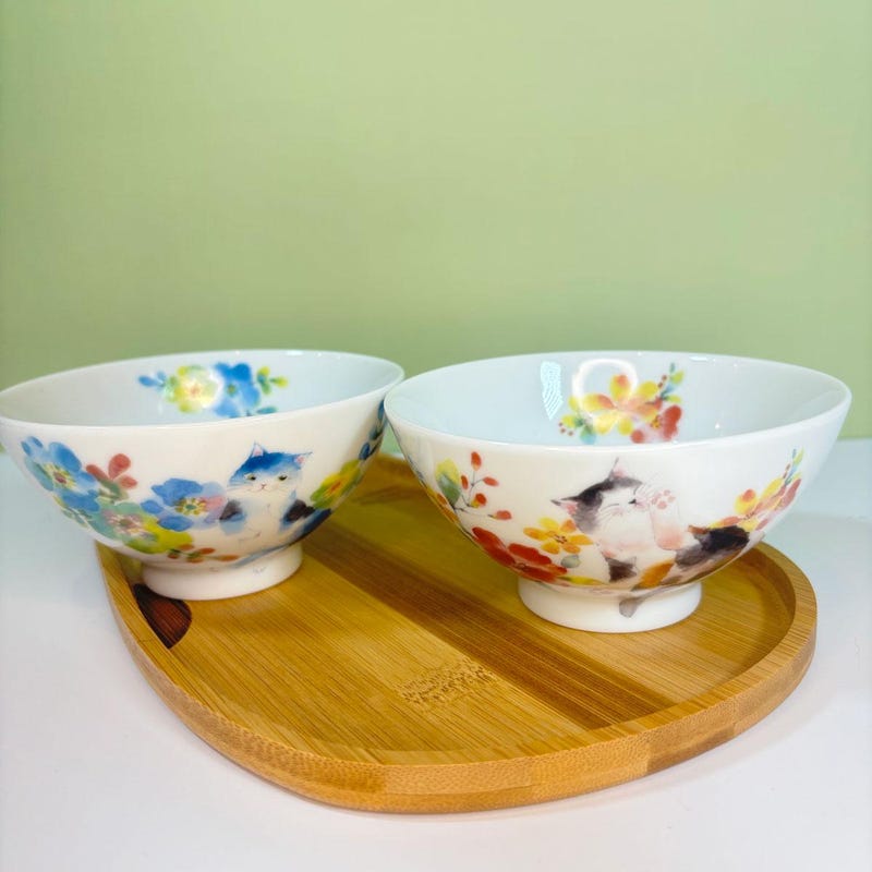 Fancy Cat Bowl - Etsy