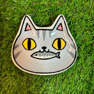 Cat Face Plate, Cute Decorative Small Plate Made in Japan - Etsy