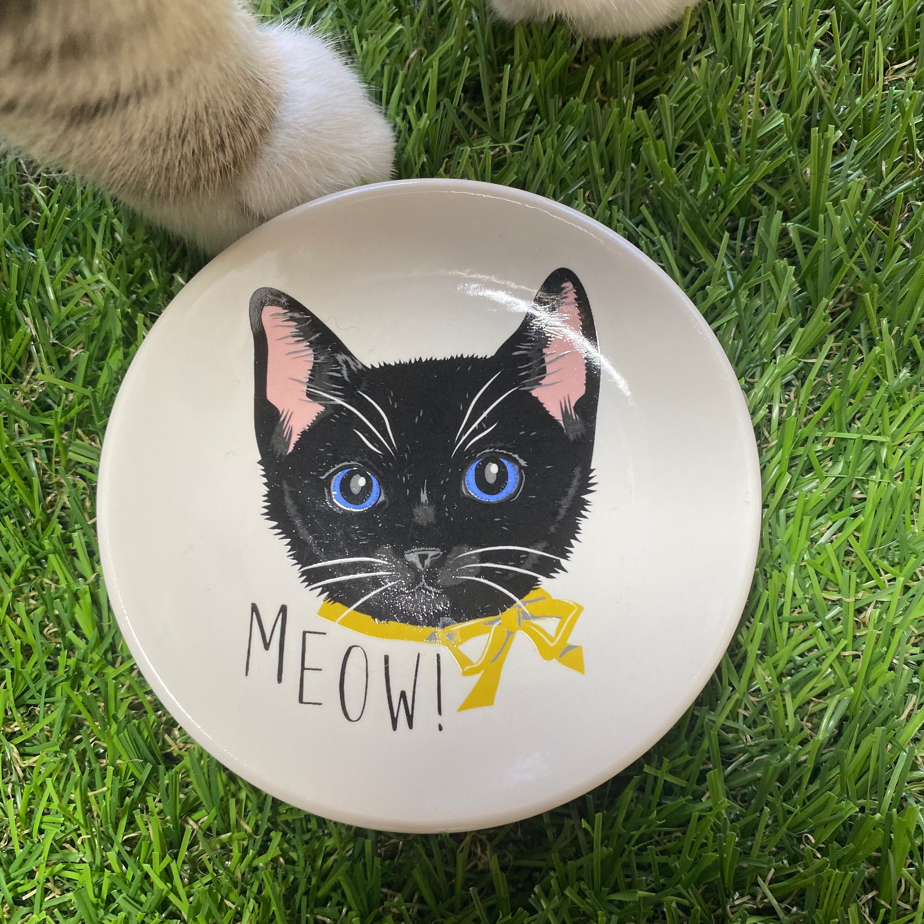 Meow Meow Small Plate Cute Cat - Etsy
