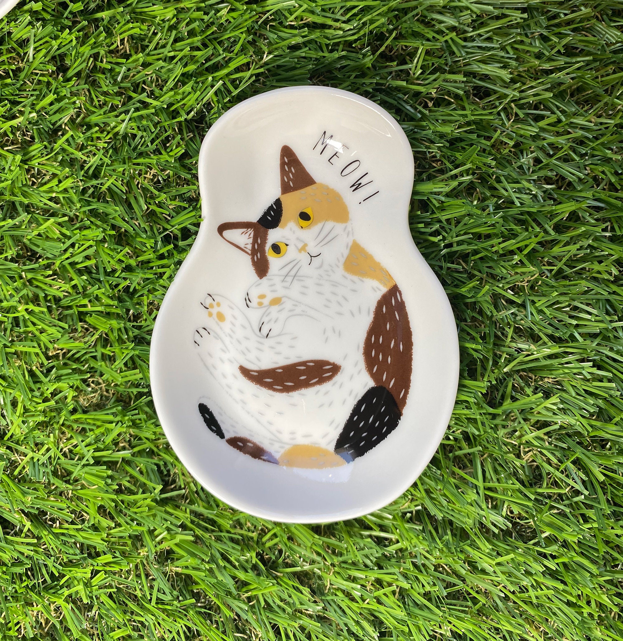 Small Plate Cat Shape - Etsy