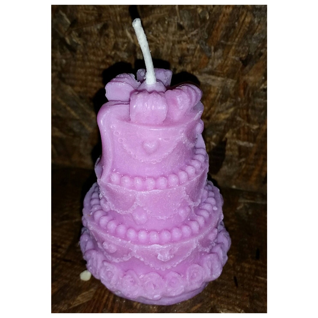 Wedding Cake Shaped Candle, 3 Tier Round With a Bow on Top - Etsy