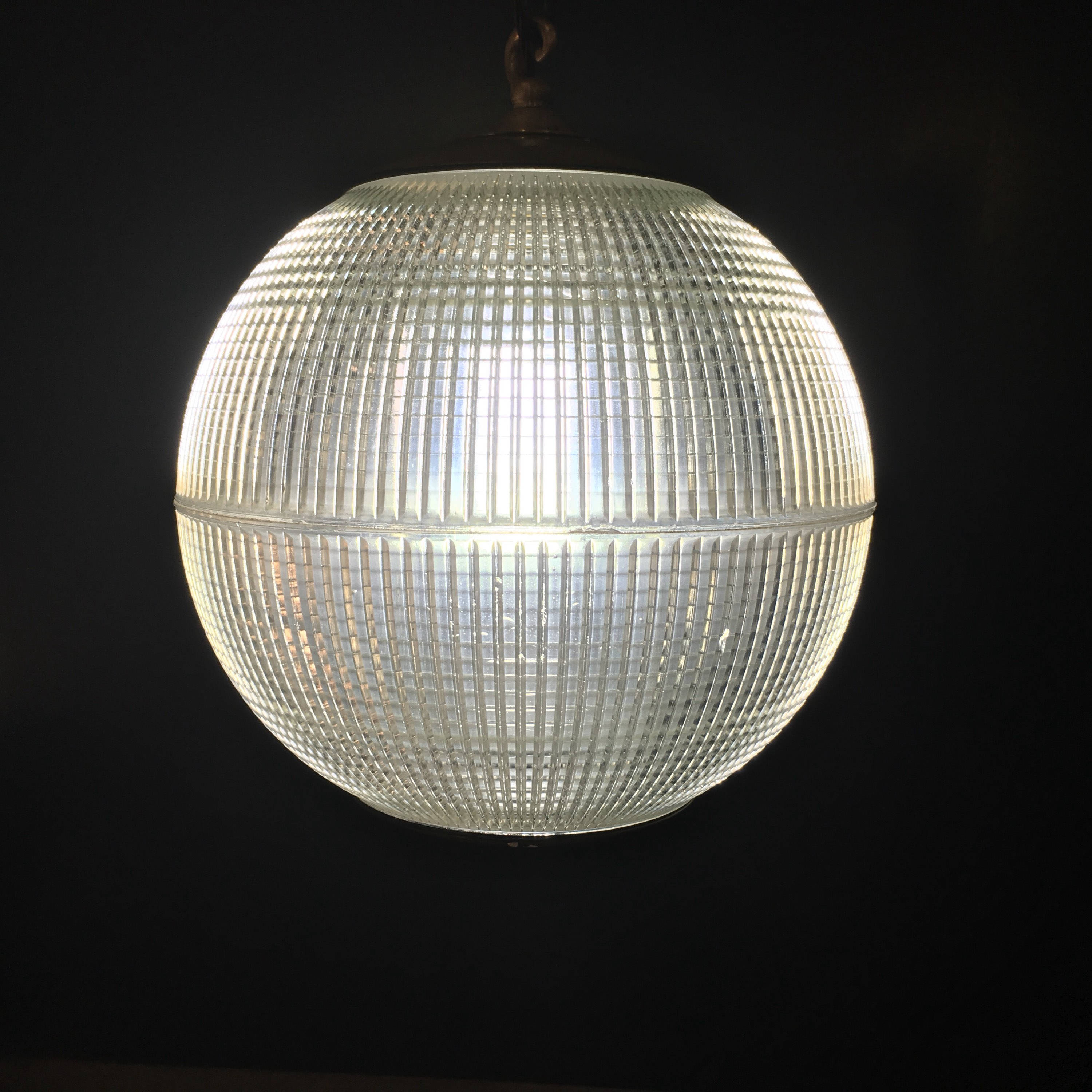 Original 1950's Holophane Parisian Street Light turned Ceiling Light