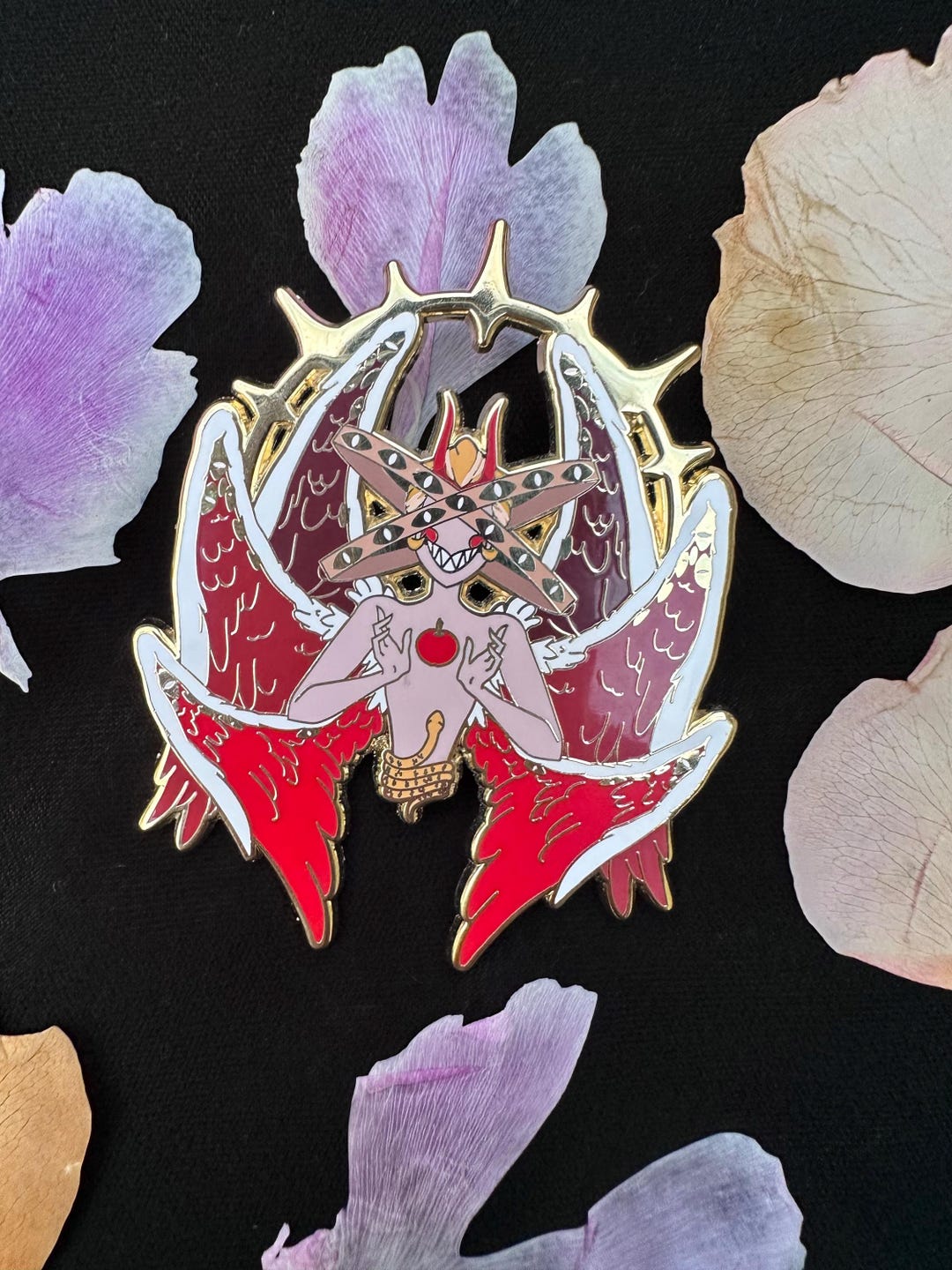 Infernal Divine Lucifer Hard Enamel Pin - Etsy