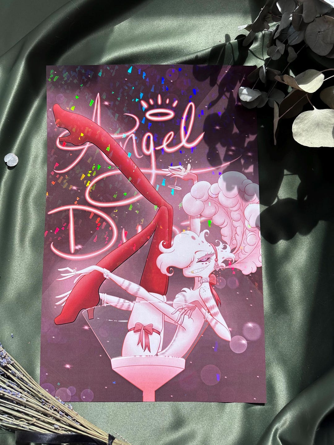 Burlesque Champagne 11 X 17 Holographic Print - Etsy