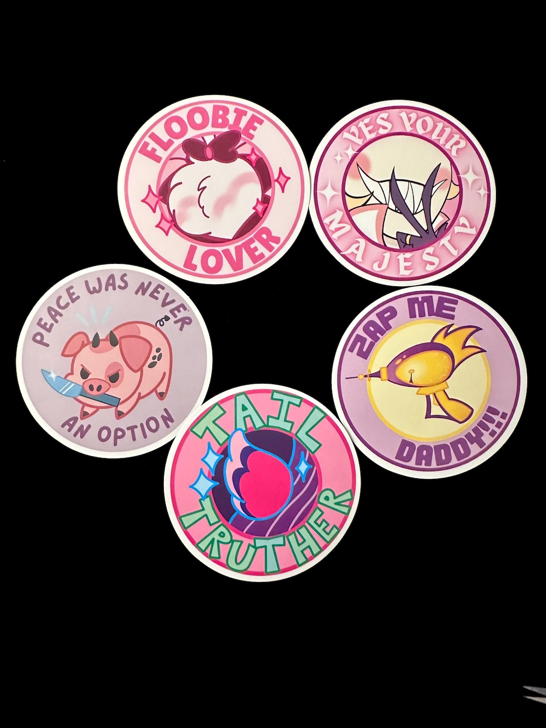 Hellaverse Character Stickers - Etsy