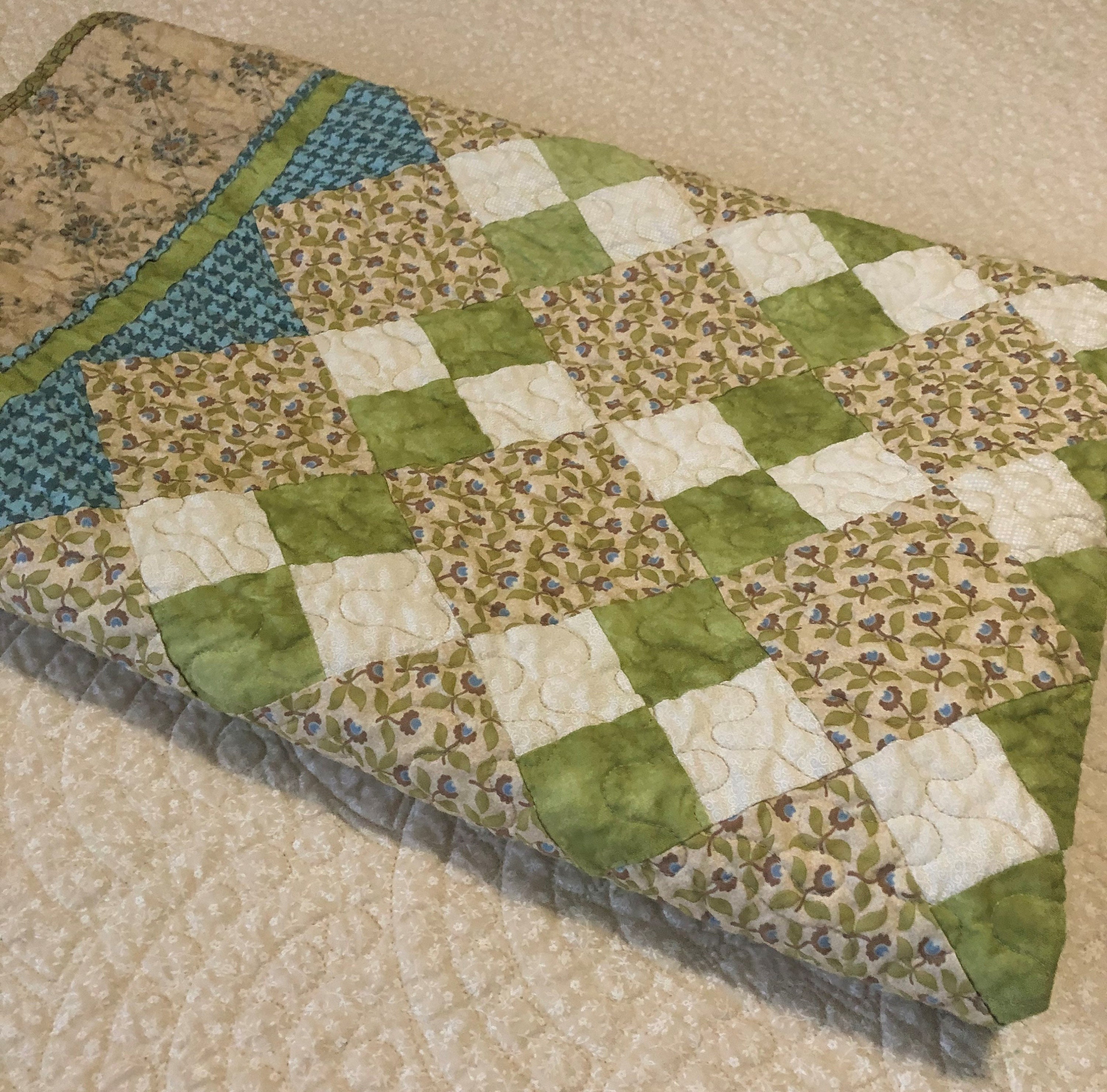 Four Patch Quilt on Point - Etsy