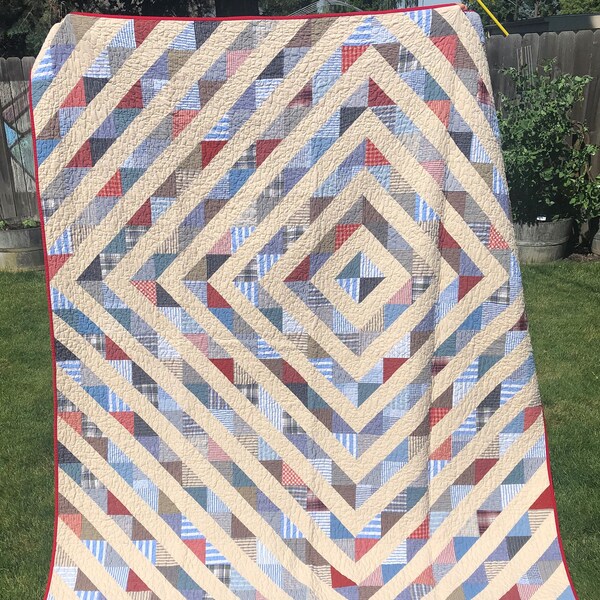 Red White and Blue Quilt Pattern - Etsy