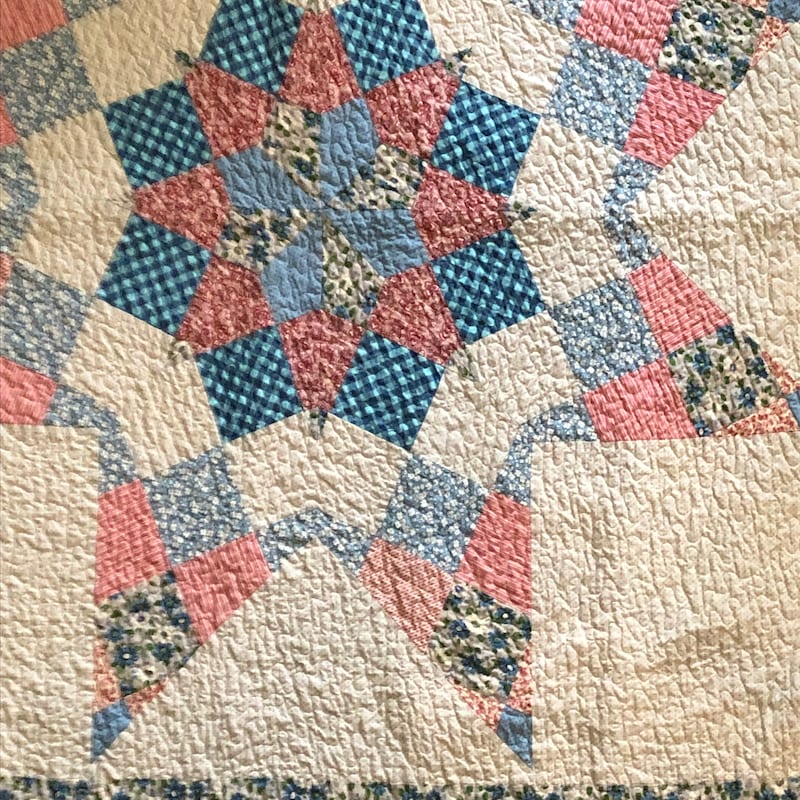 Blue Star Quilt - Etsy