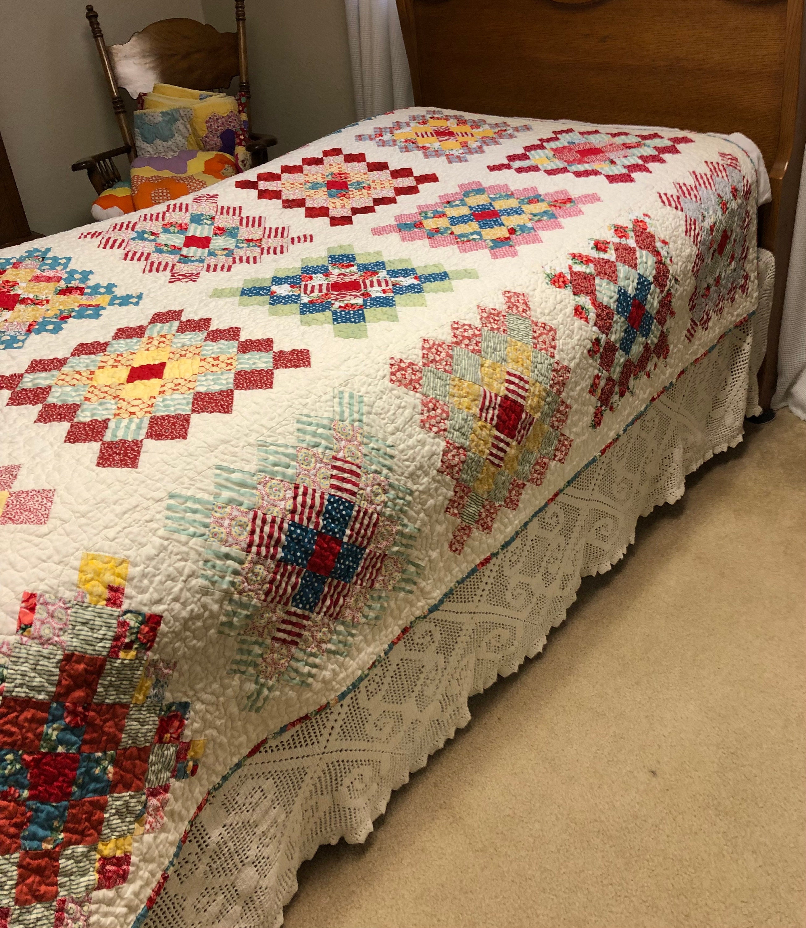 Confetti Cake Quilt Bright Granny Square - Etsy