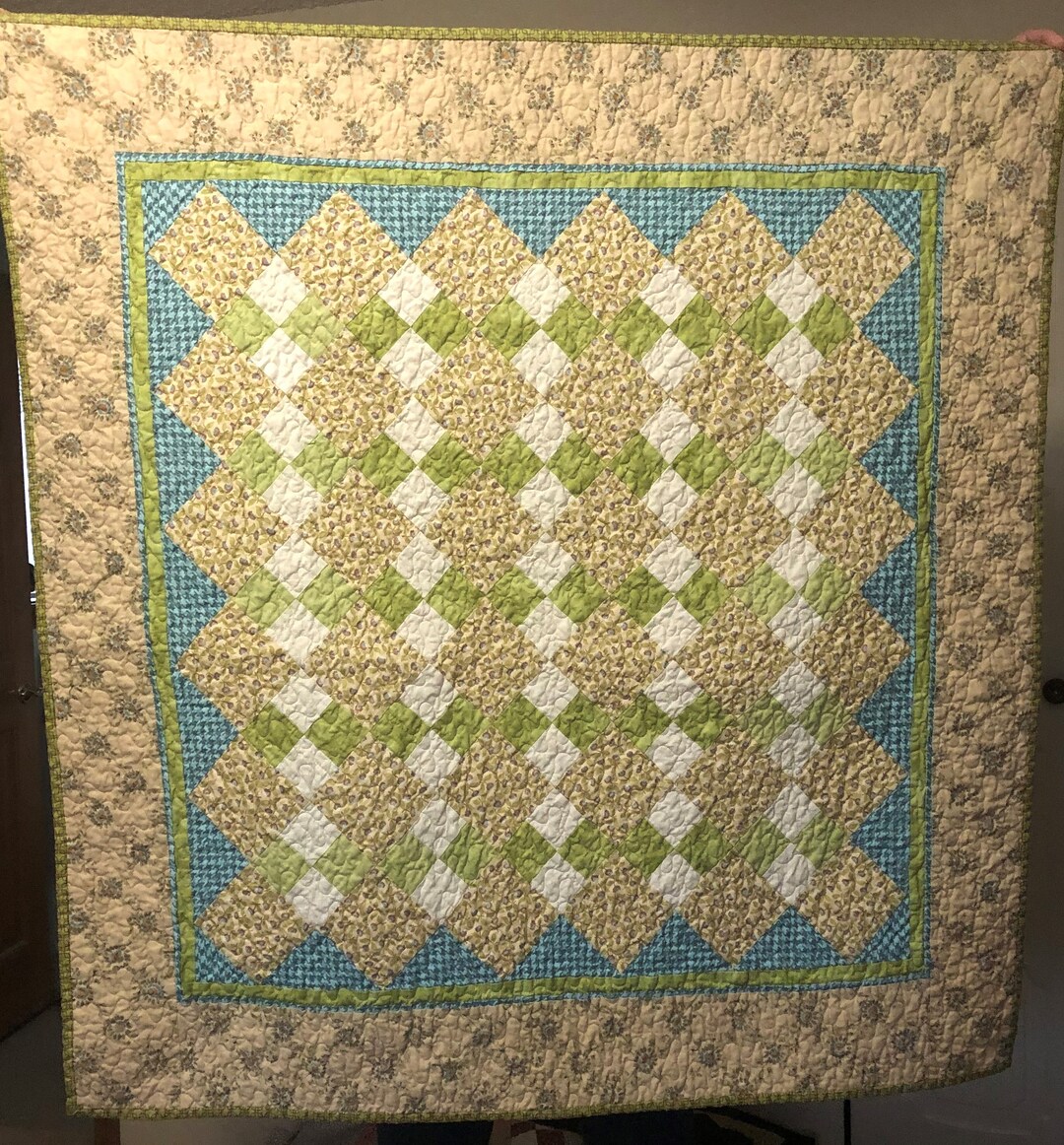Four Patch Quilt on Point - Etsy