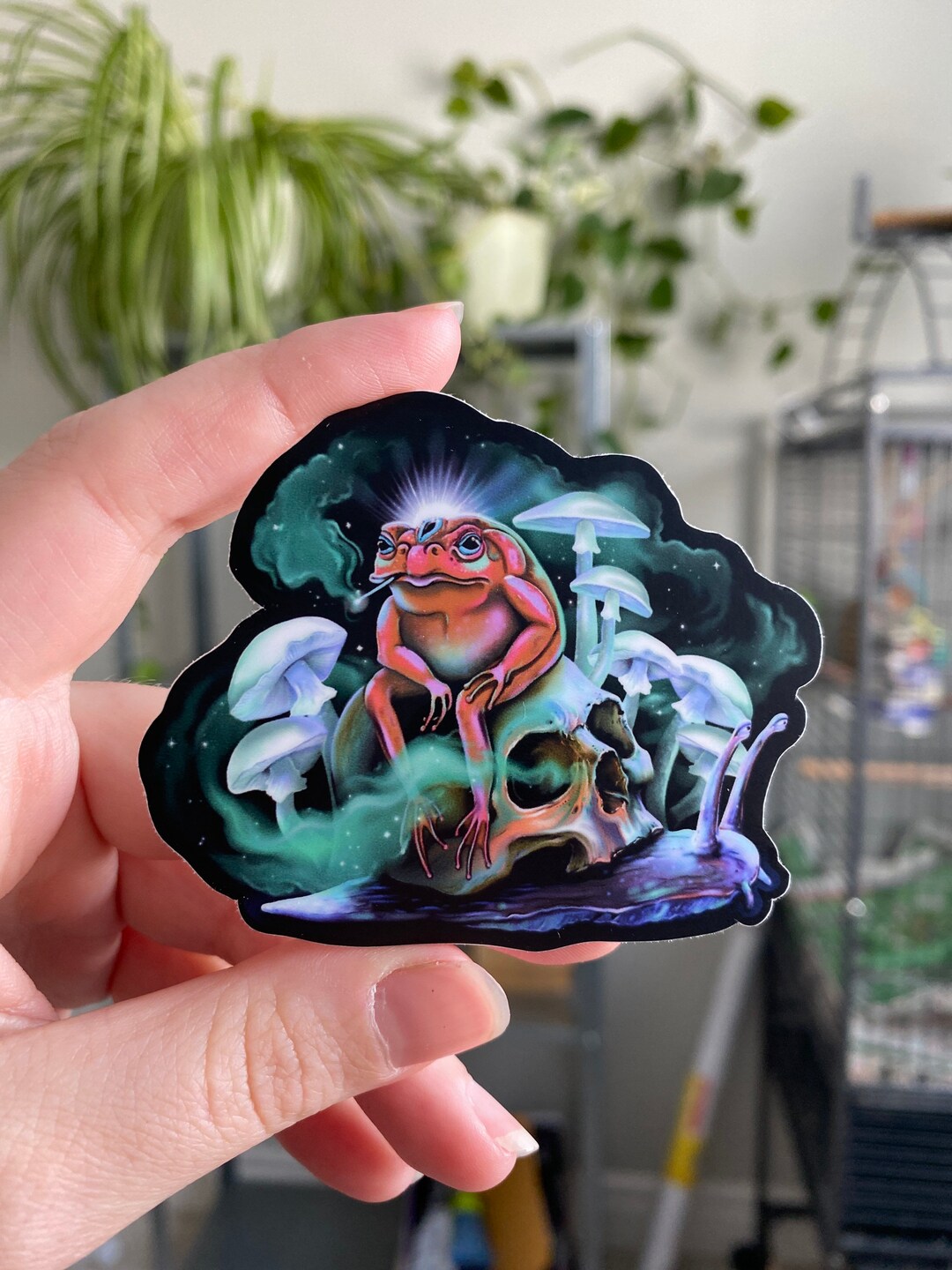 Toad on a Trip Sticker - Etsy